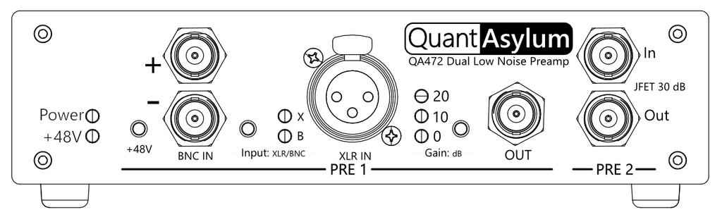 QA472 Low Noise Mic Preamp – QuantAsylum